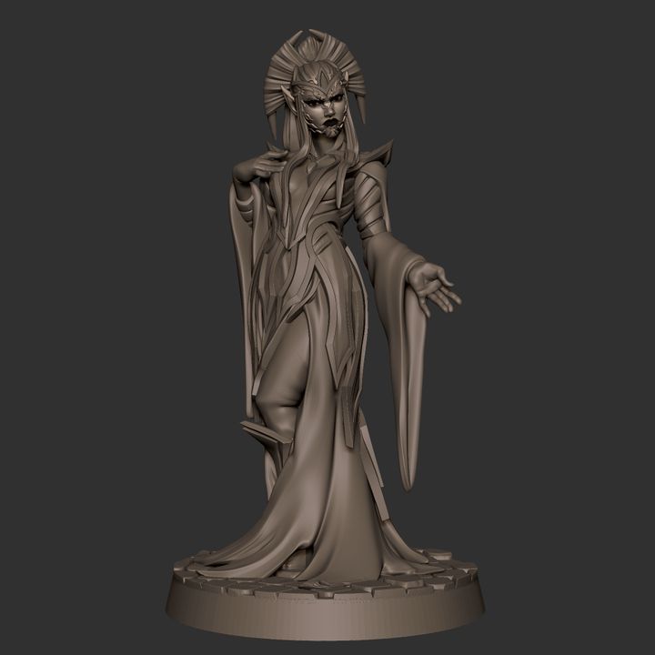 3D Printable Drow Matron by Bite the Bullet